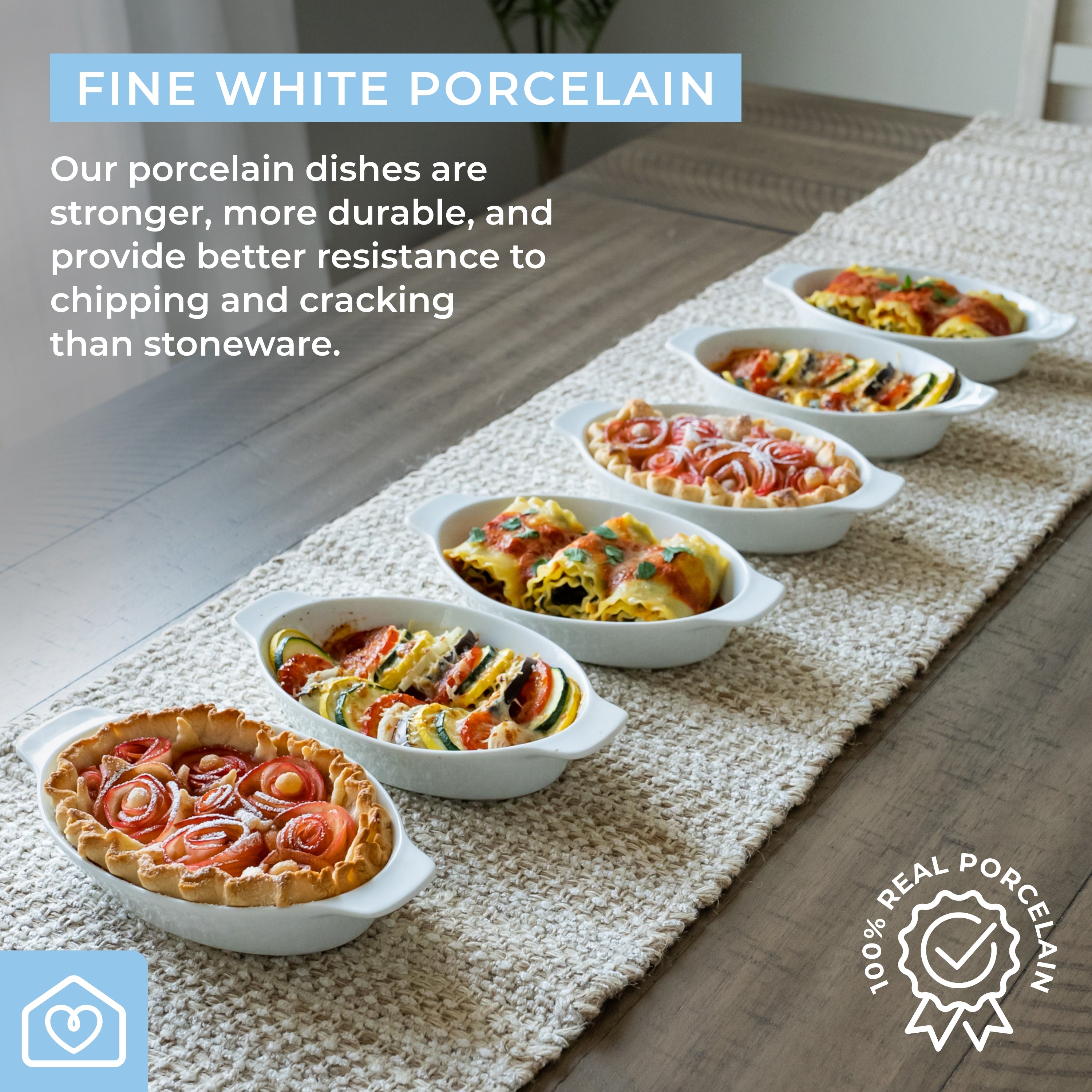 Porcelain Single Serving Au Gratin Dish Set – Heartland Home